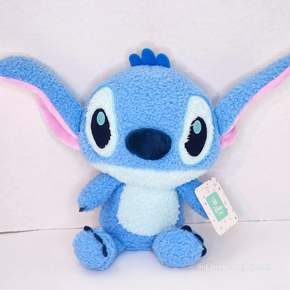 Disney | Toys | Stitch 2 Adorable Crinkle Rattle Blue Fuzzy Stitch By ...